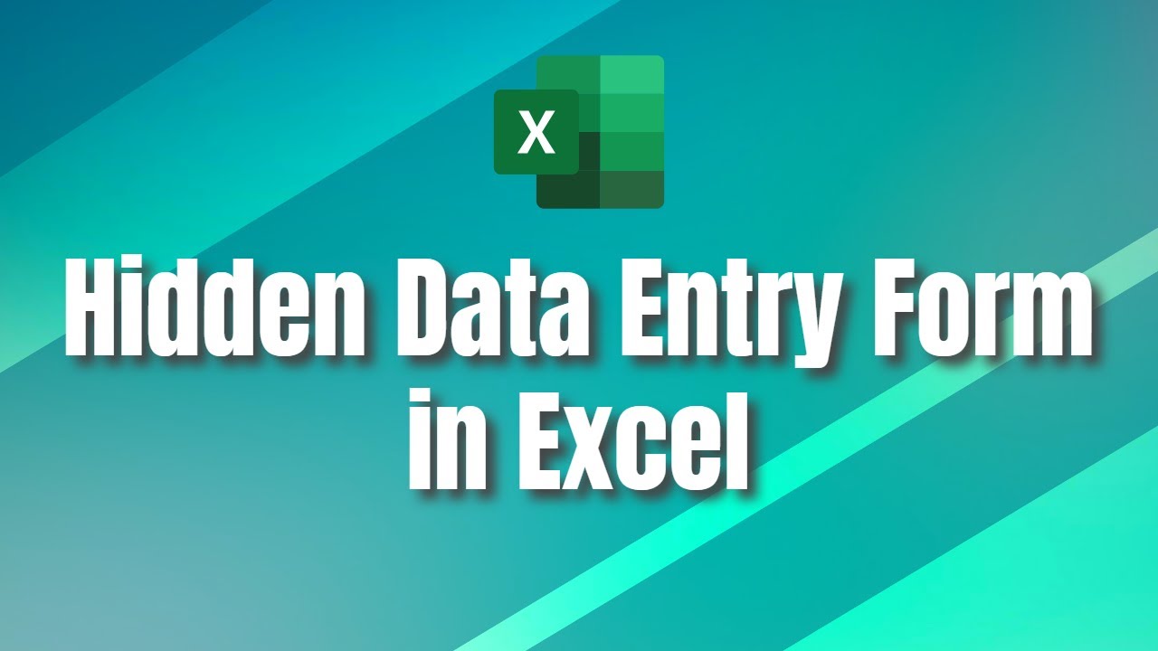 Hidden Data Entry Form In Excel Learn Excel In Hindi YouTube Hidden Data Entry Form In Excel Learn Excel In Hindi YouTube