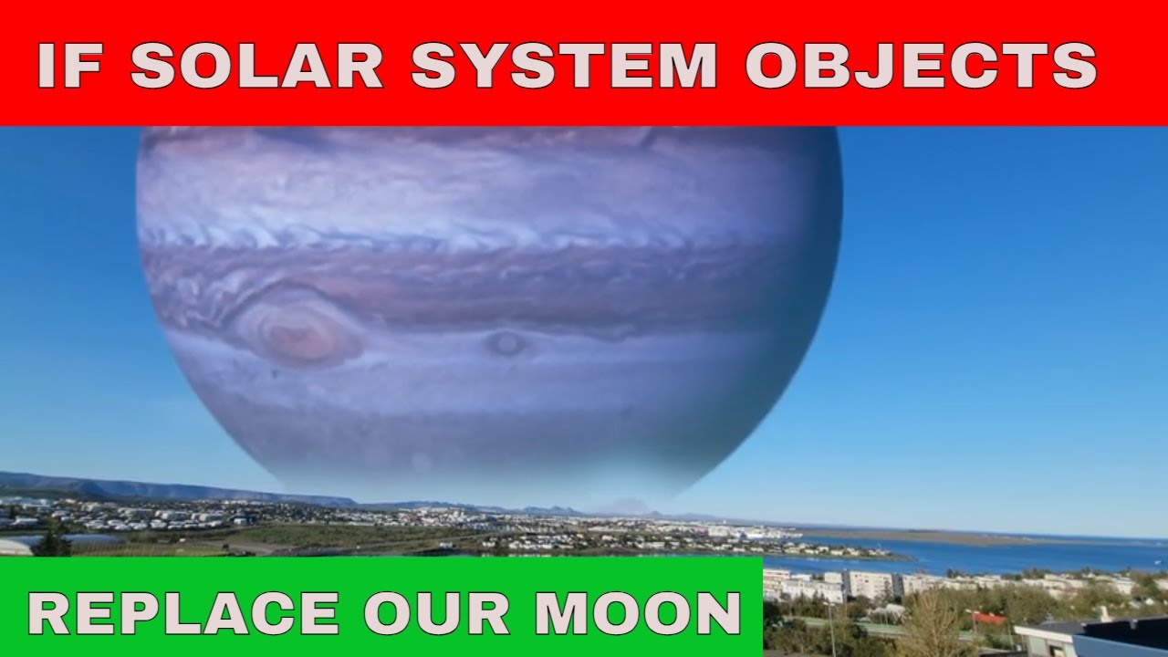 If Solar System Objects replace our Moon - view from Reykjavik, Iceland ...