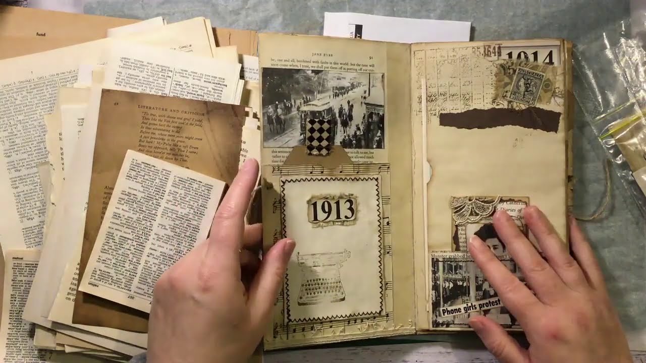 Envelope Journal - Covering the Pages #2 - YouTube