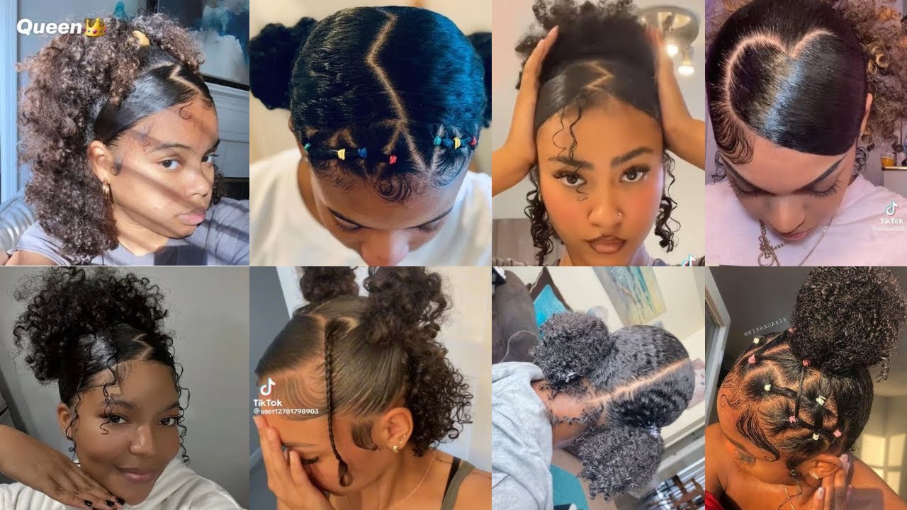 ~😍💖Cute and Easy Natural Curly hairstyles pt2🦋 - YouTube