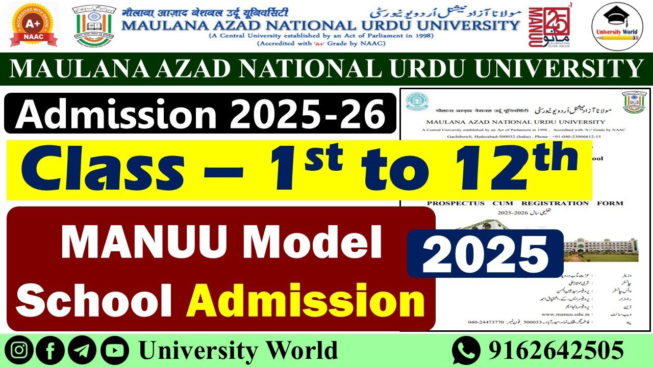 Manuu Model School Darbhanga, Hyderabad & Nuh Admission 2025 | Class ...