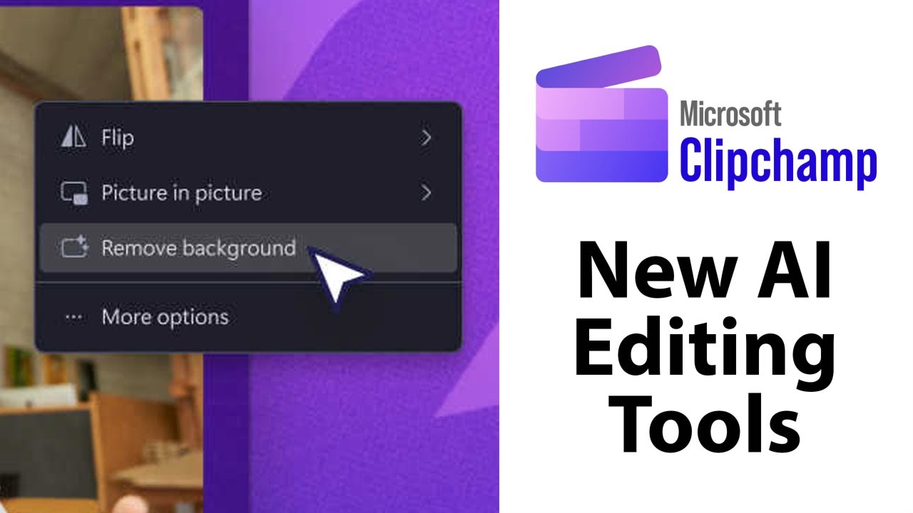 Microsoft Clipchamp: New AI Features - Background Removal and Noise ...