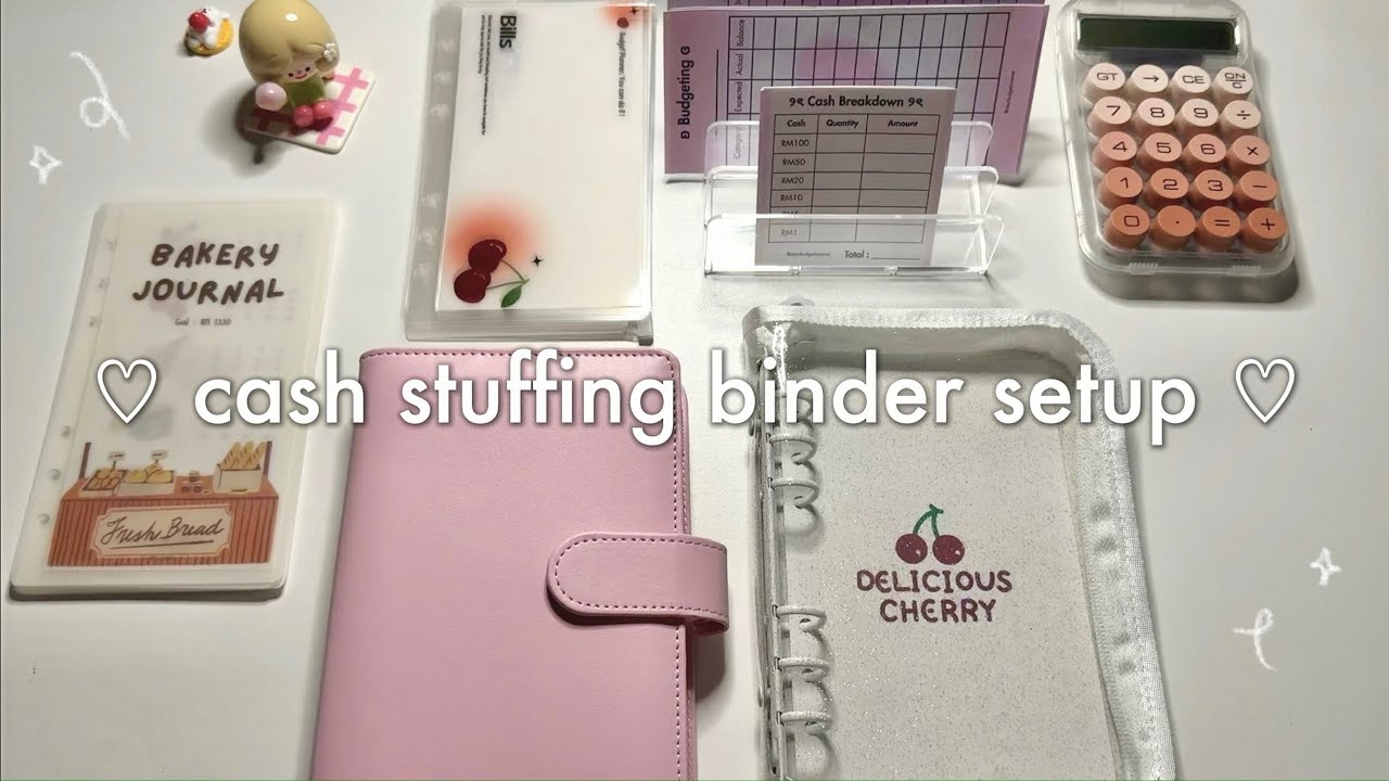 starting a cash stuffing journey + binder setup ♡ | 21 y/o college ...