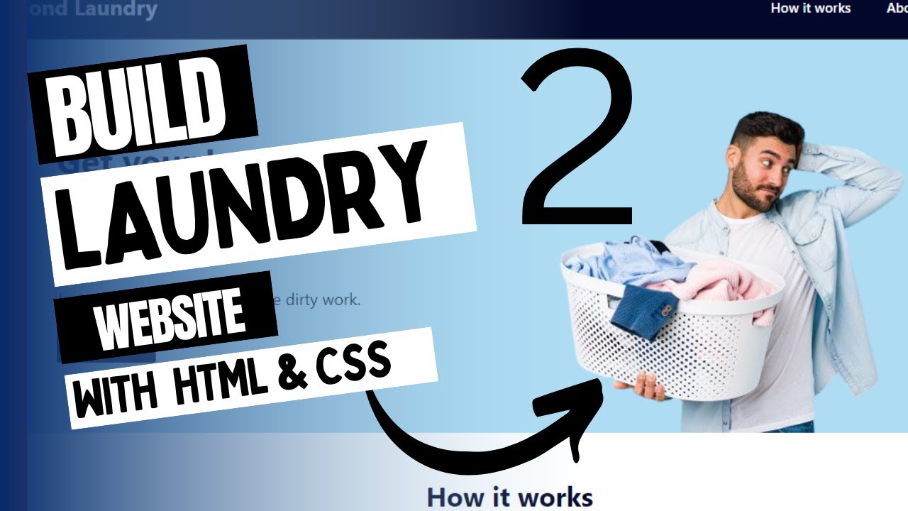 How to launch your own Laundry Website with HTML & CSS (part 2) - YouTube