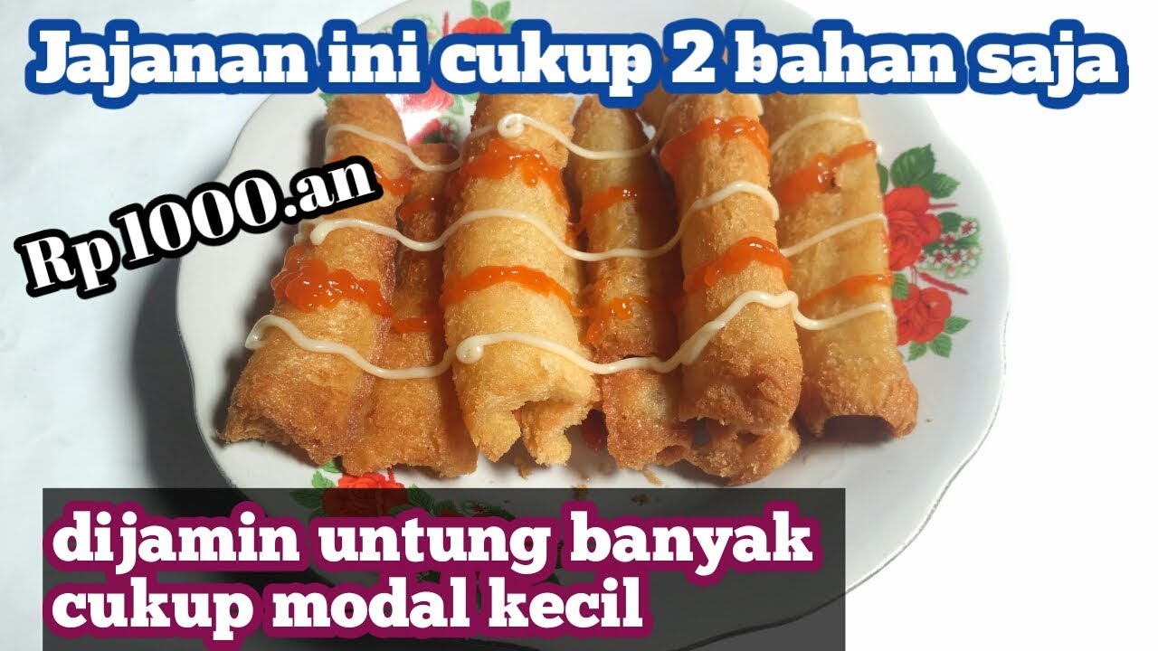 Jajanan ini belum banyak yang jual cukup modal roti dan sosis jadi ...