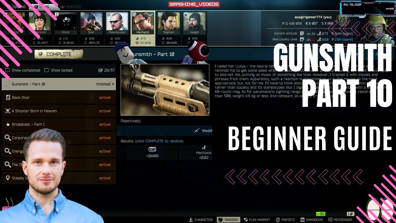 Gunsmith Part 10 Guide Escape From Tarkov - YouTube