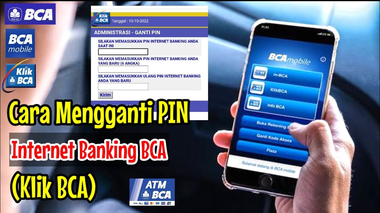 cara ganti pin internet banking bca lewat hp || cara ganti pin klik bca tanpa aplikasi BCA ...