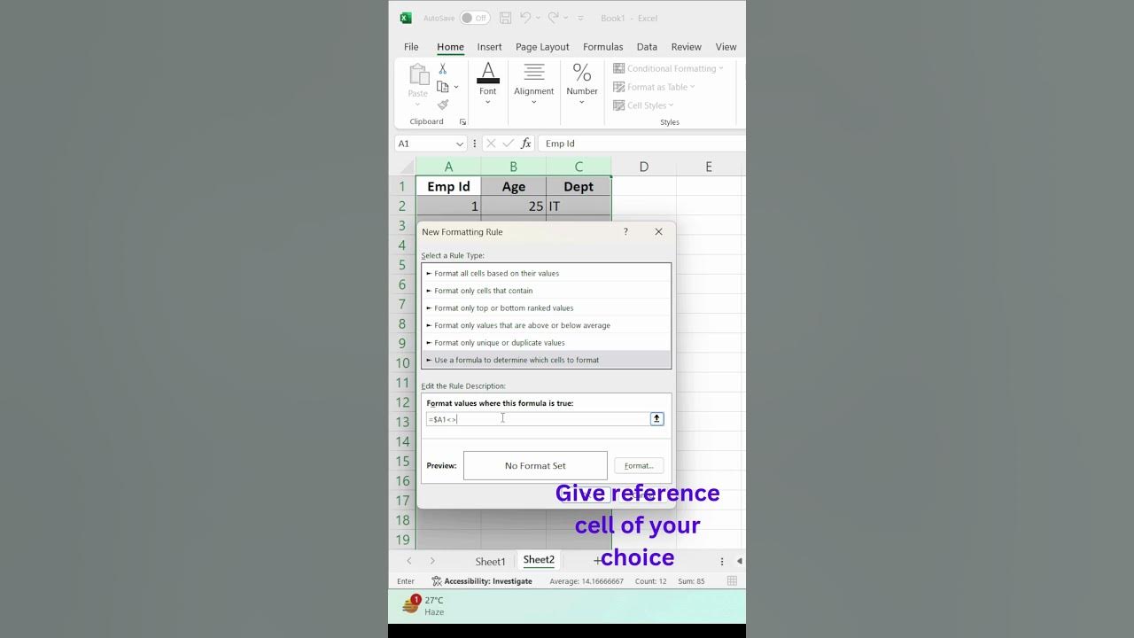 Conditional Formatting Borders in Excel - YouTube