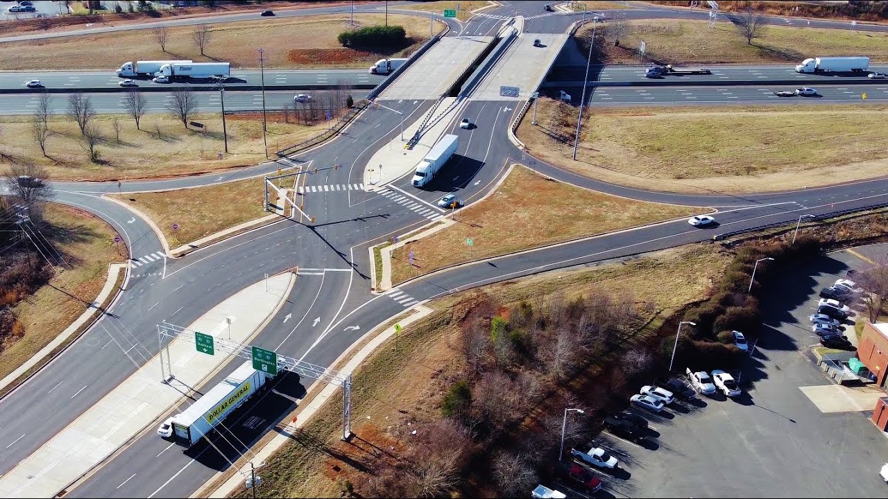 Aerial View of N.C. 119 South Relocation/This End is Nearly Complete ...