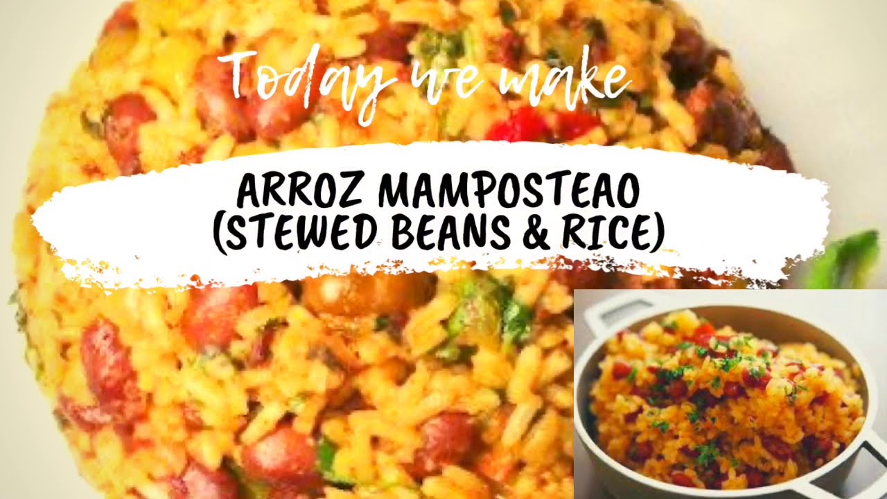 Puertorican Fried Rice Recipe | Arroz Mamposteao | Stewed Beans And ...