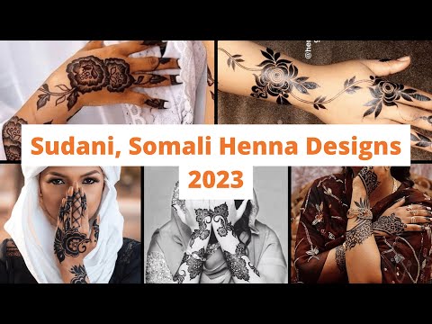 Top 77 Best Sudani Black Henna Designs | Black Mehendi for Hands 2023 | Somali Henna #NewSudaniHenna