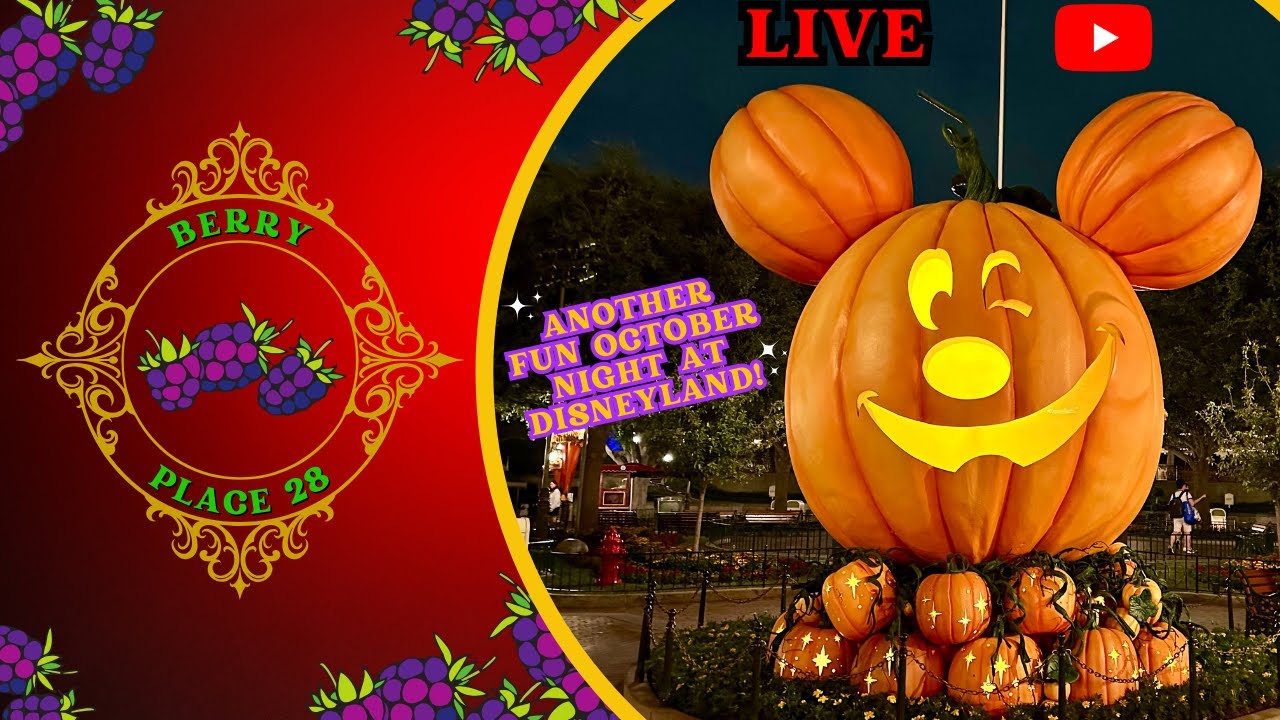 Another Fun October Night at Disneyland! LIVE - YouTube
