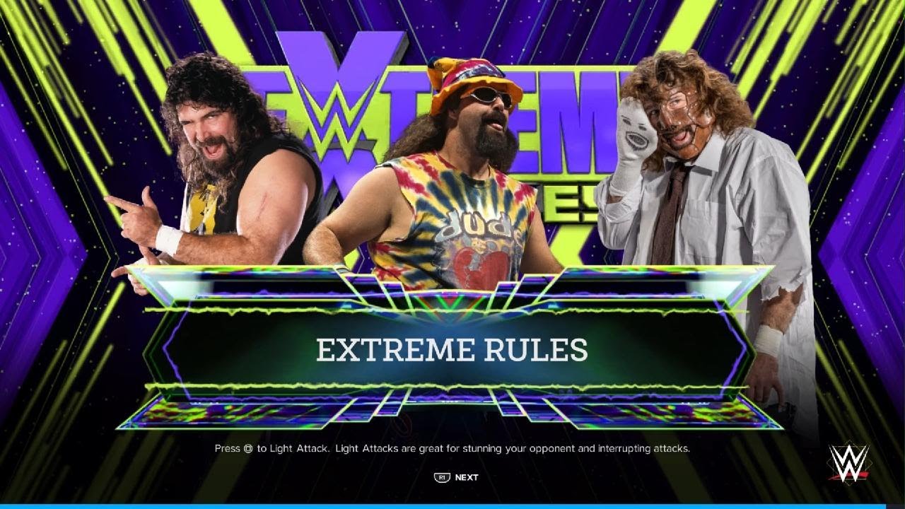 WWE 2k24 Three faces of mick foley - YouTube