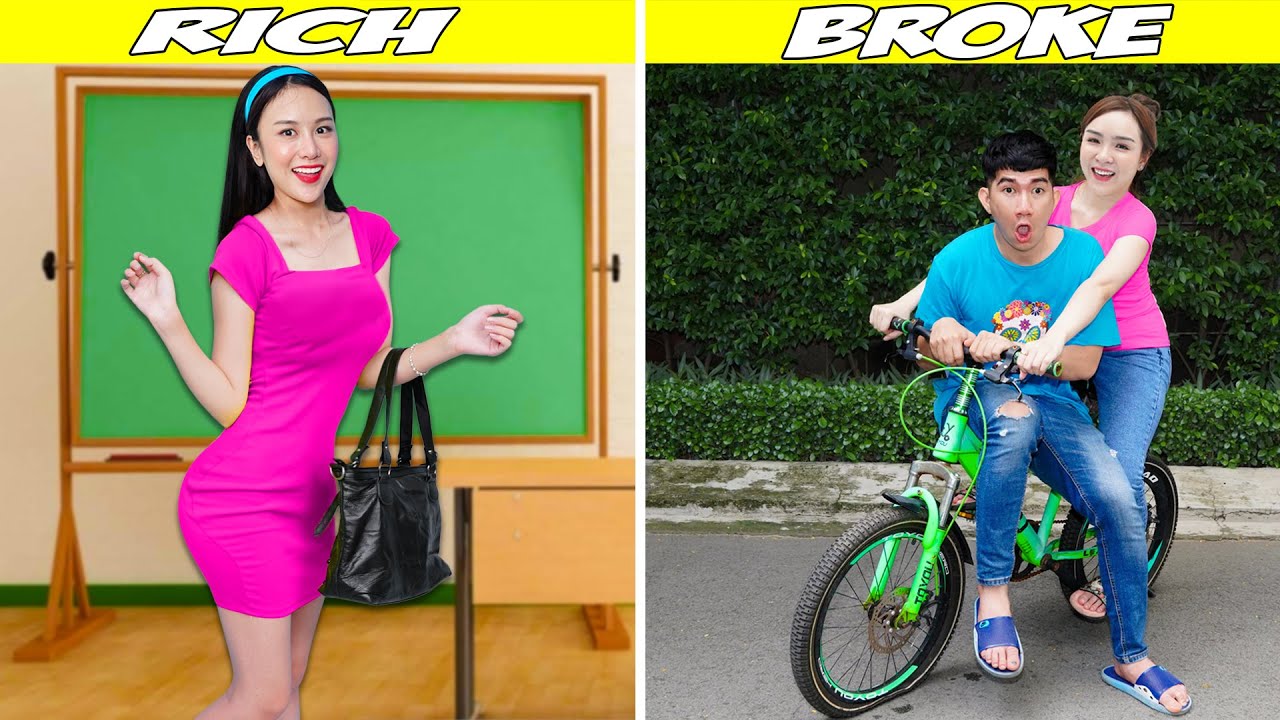 Rich Student VS Poor Student In School | Awkward School Moments by T ...