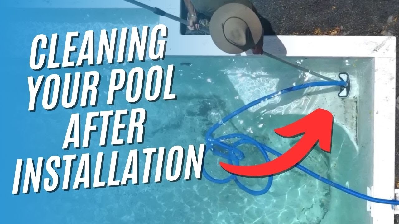 How To Clean A Fibreglass Pool After Installation - YouTube