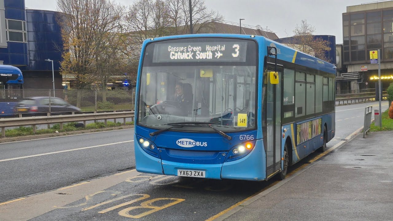 Loaned to CY | Metrobus ADL Enviro200 | 6766 (YX63 ZXA) | Route 3 - YouTube