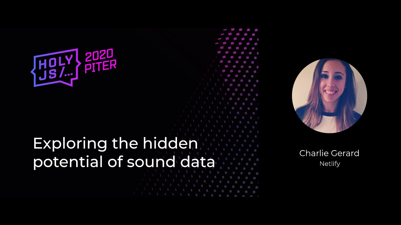 Charlie Gerard — Exploring the hidden potential of sound data - YouTube