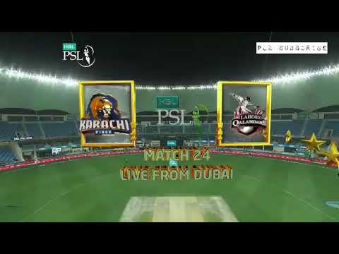 24th Match of PSL (2018) Karachi Kings Vs Lahore Qualanders Full Highlights