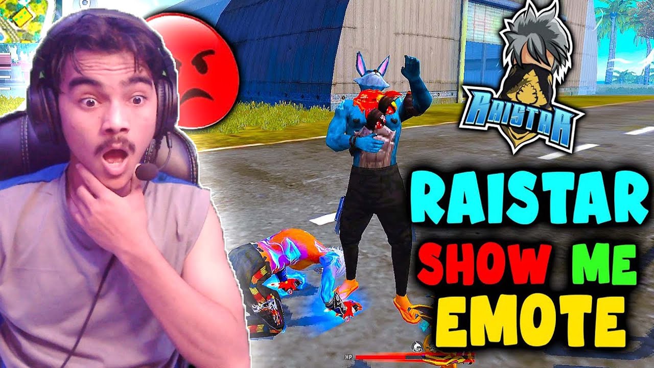 Raistar in my game😱 raistar shows me emote😡 Garena free fire - YouTube