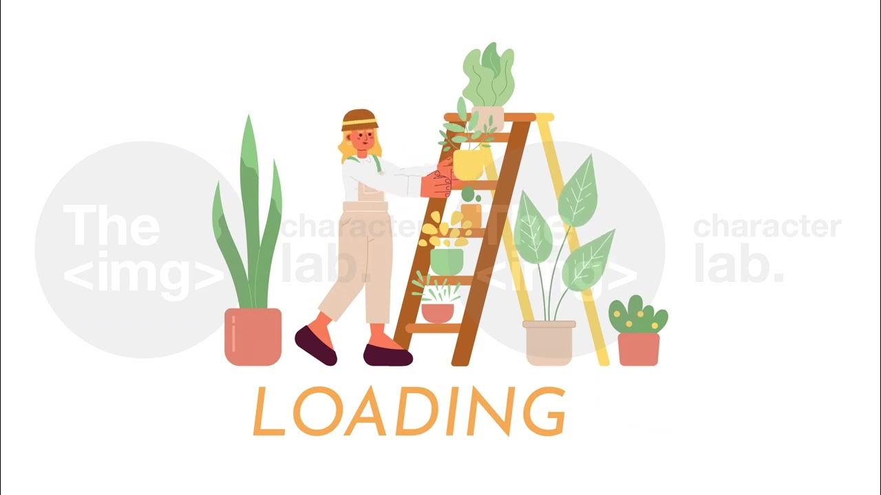 Gardener hobby 2D loading animation - YouTube