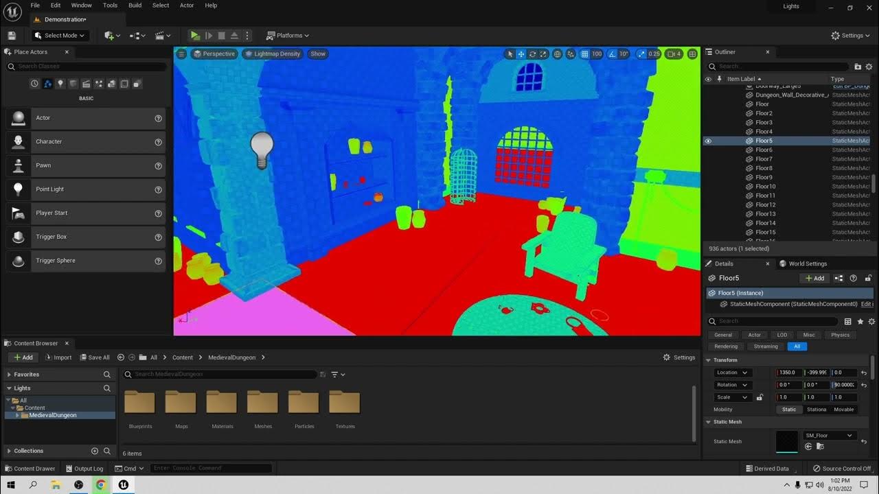 Unreal Engine: Optimización de densidad de mapas de luz (Lightmap Density) - YouTube