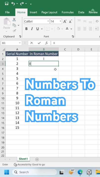 How To Use Roman Function in #Excel Tips and Tricks 💯 - YouTube
