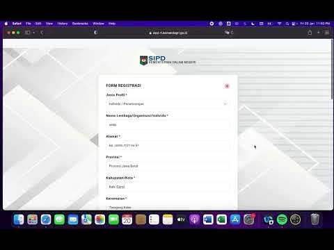 TUTORIAL CARA MEMBUAT AKUN INDIVIDU /LEMBAGA DI SIPD - YouTube