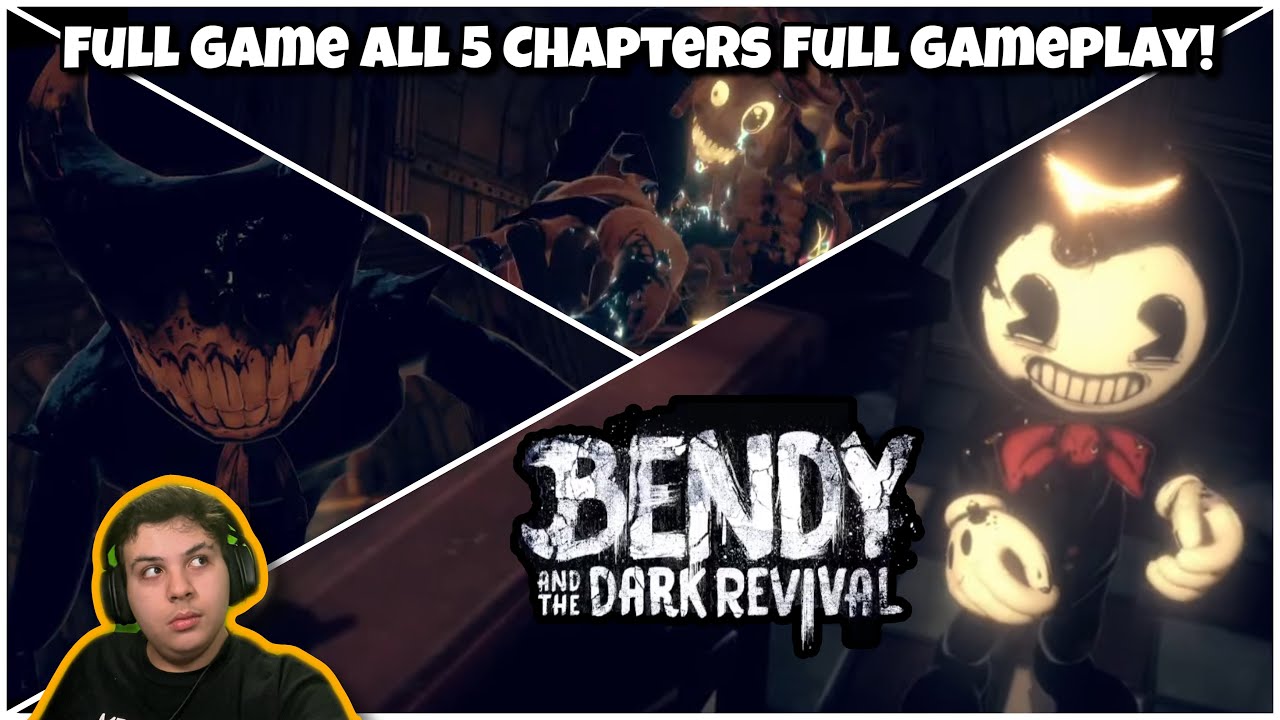 Bendy and the Dark Revival Full Game All 5 Chapters Full Gameplay! THE ...