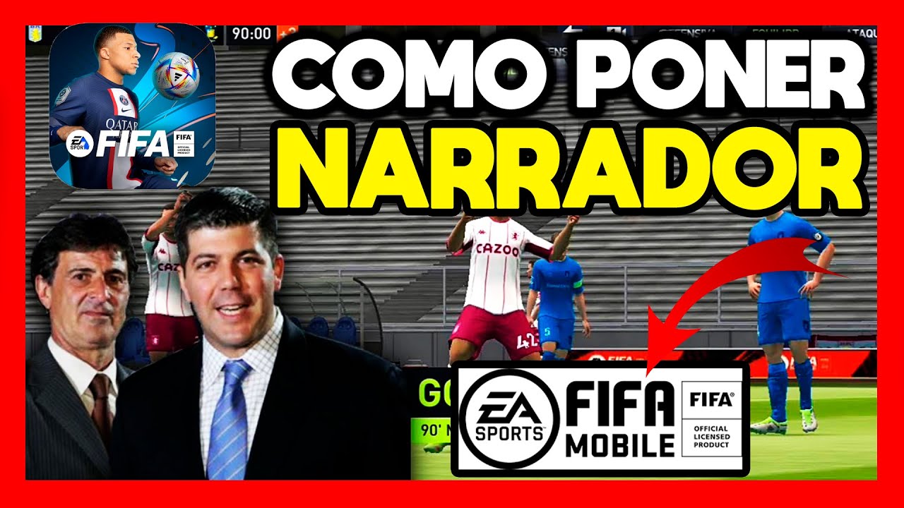 COMO PONER NARRADOR A FC MOBILE - YouTube