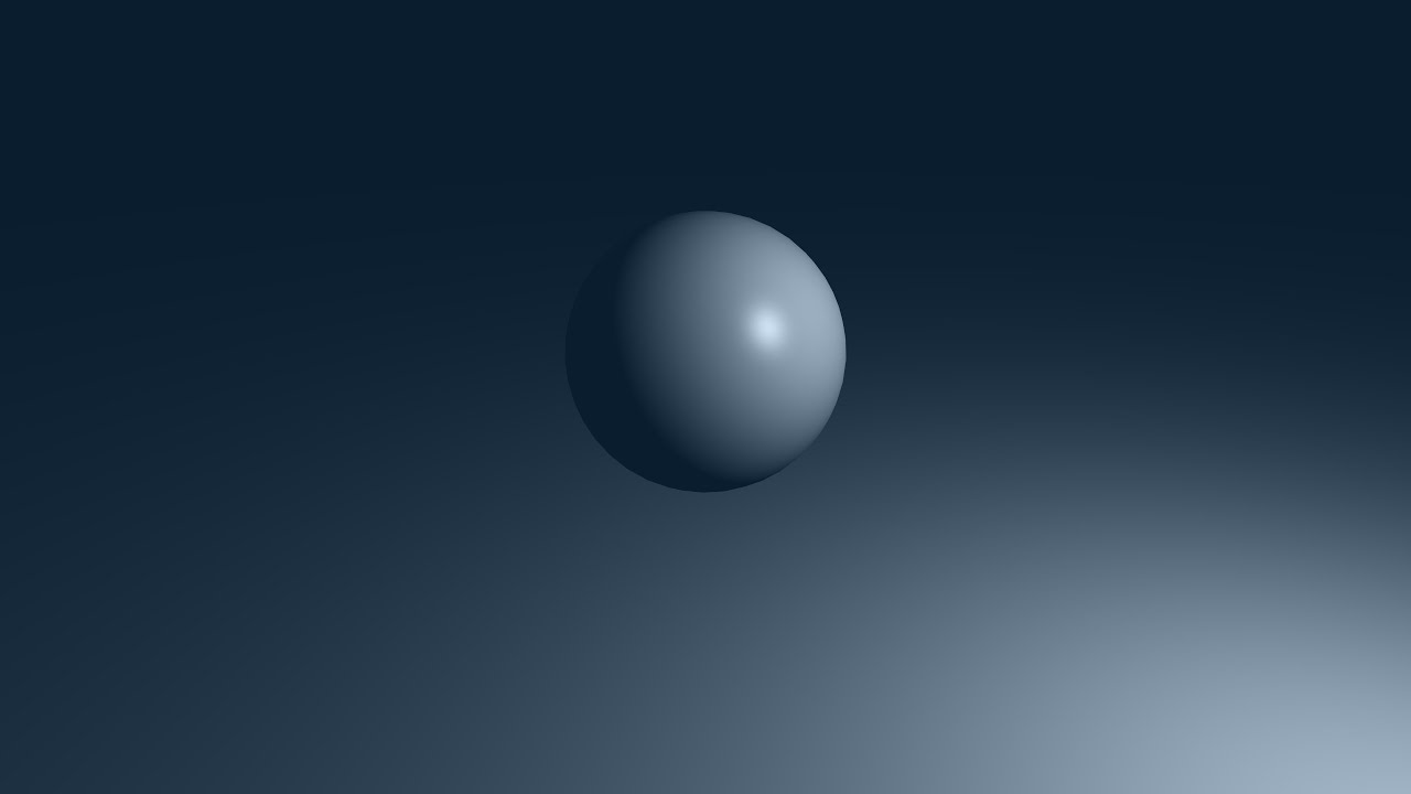 Phong Shaded Sphere Circled by a Point Light - YouTube