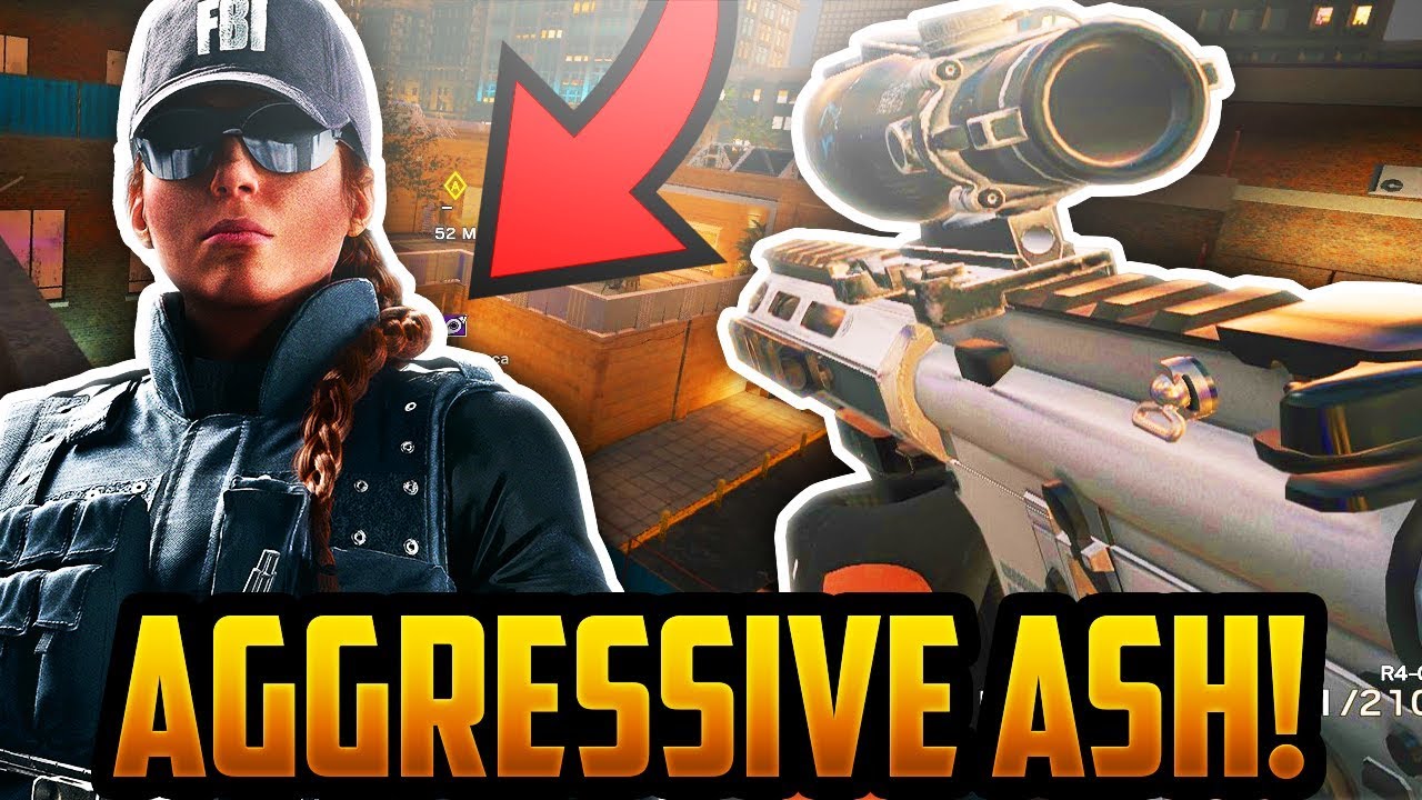 AGGRESSIVE ASH PLAYS - RAINBOW SIX SIEGE - SIX INVITATIONAL - YouTube