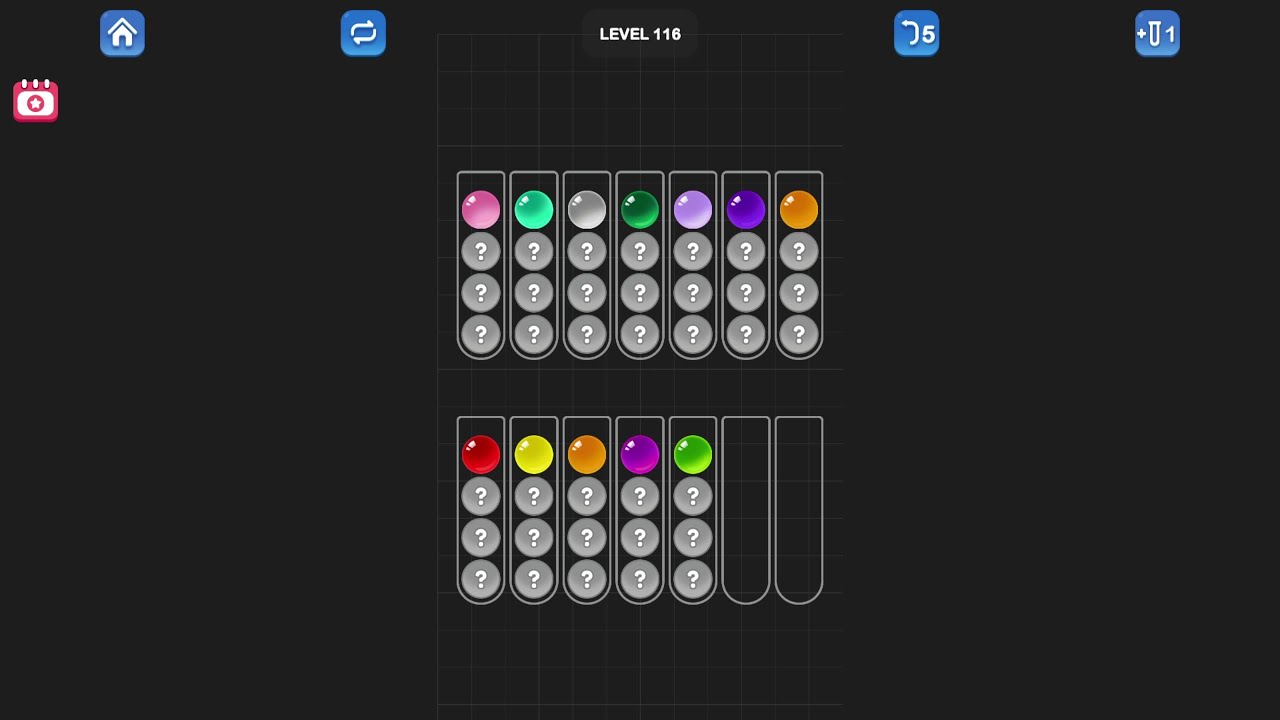 Ball Sort Puzzle - Color Game Level 116 Solution (Android) - YouTube