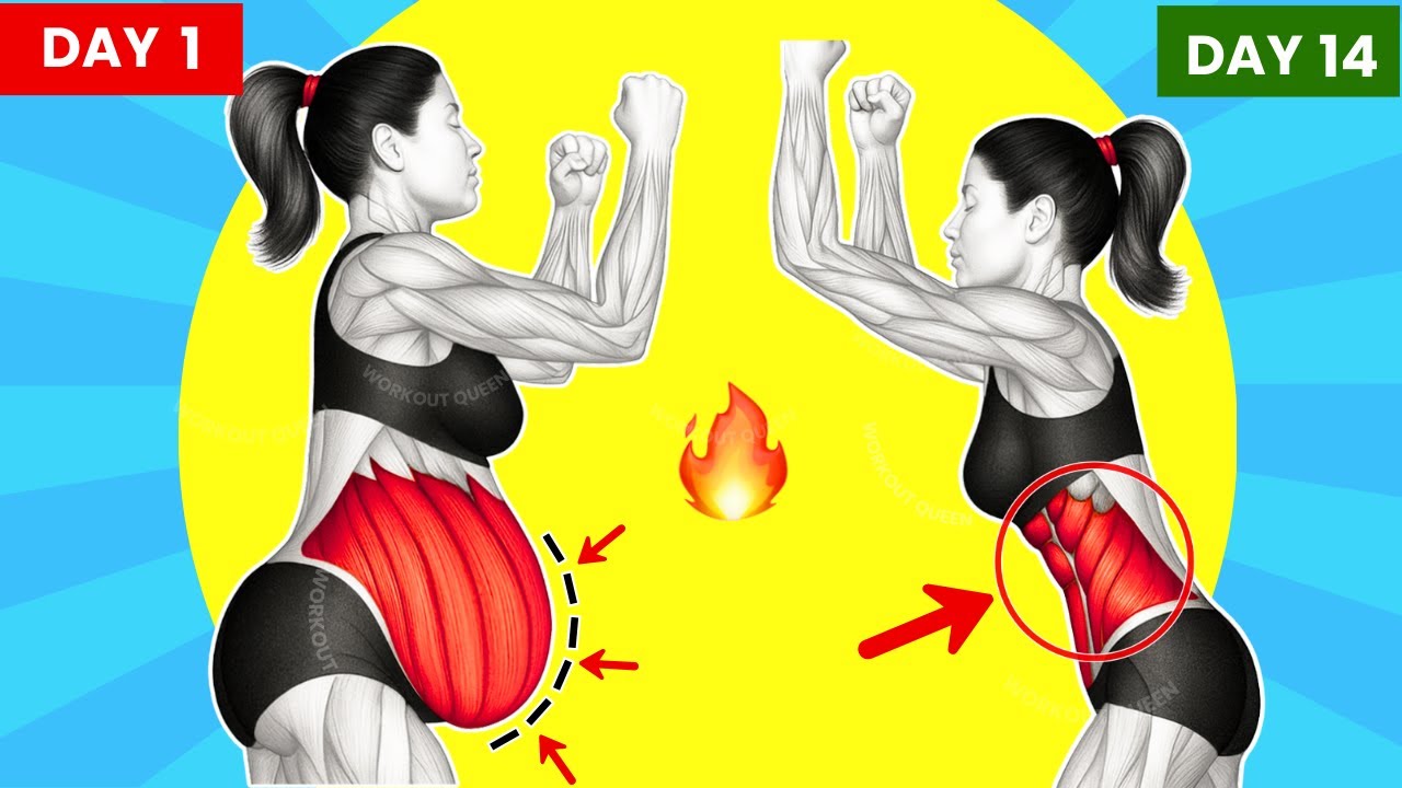 🔥Lower Belly Fat Reduction Workout🔥30 Easy No-Jump Exercises to Get a ...