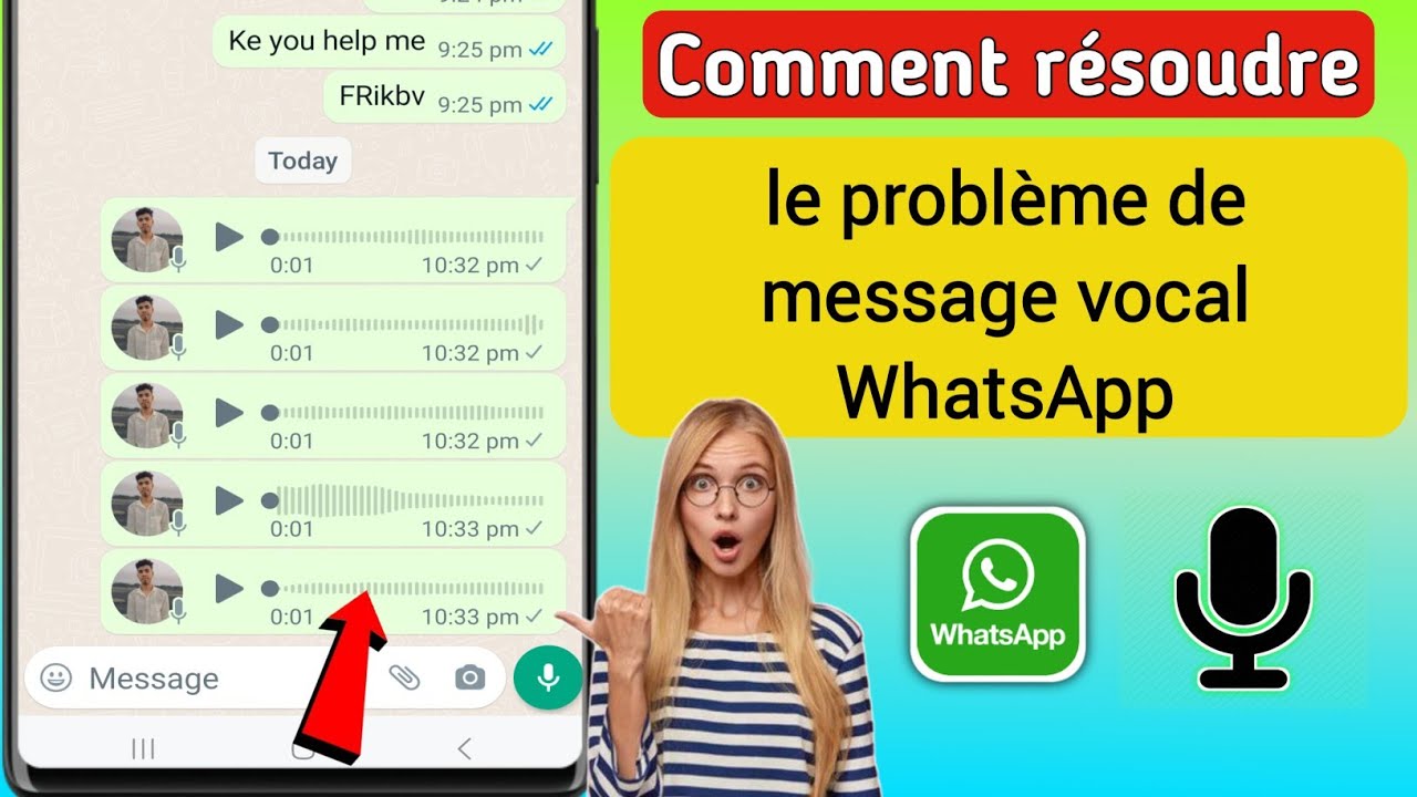 Comment résoudre le problème de message vocal WhatsApp (nouveau 2024) | Problème de voix ...