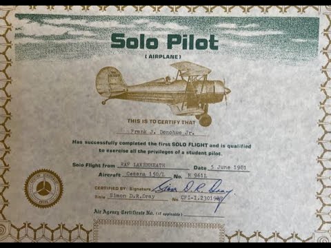 Frank the Pilot, FIRST SOLO FLIGHT, GOUGE #4, What flying is really ...