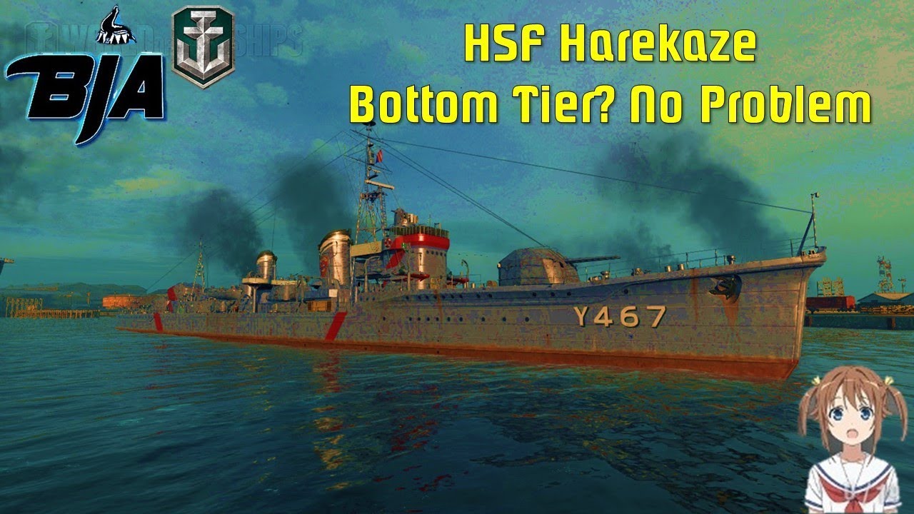 World of Warships- HSF Harekaze- Bottom Tier? No Problem - YouTube