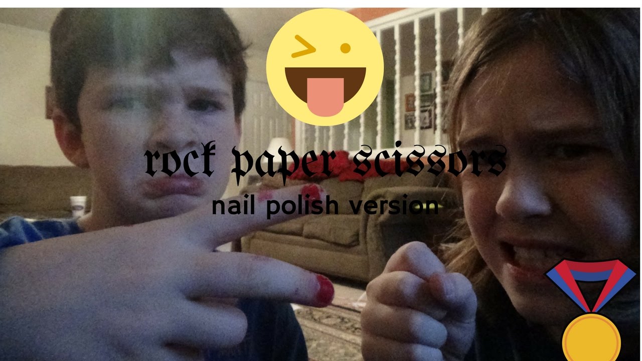 Rock Paper Scissors Nail Polish! - YouTube