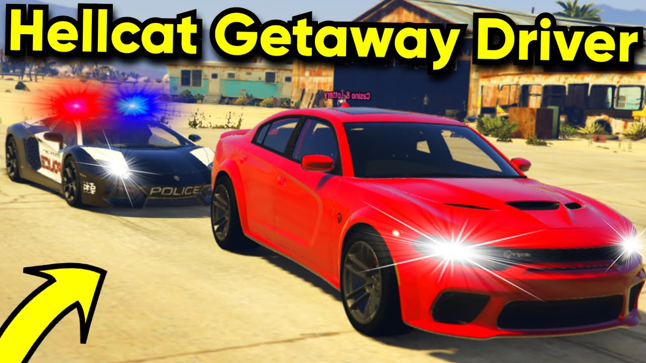 I Became A CRAZY Getaway Driver In A Hellcat on GTA 5 RP - YouTube
