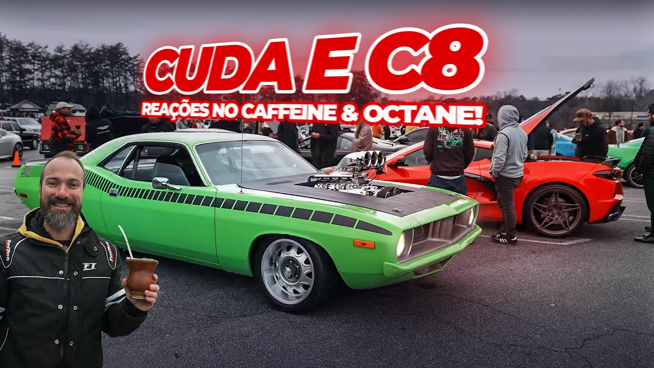 Reações dos gringos ao Corvette C8 biturbo e Cuda Blower no maior ...