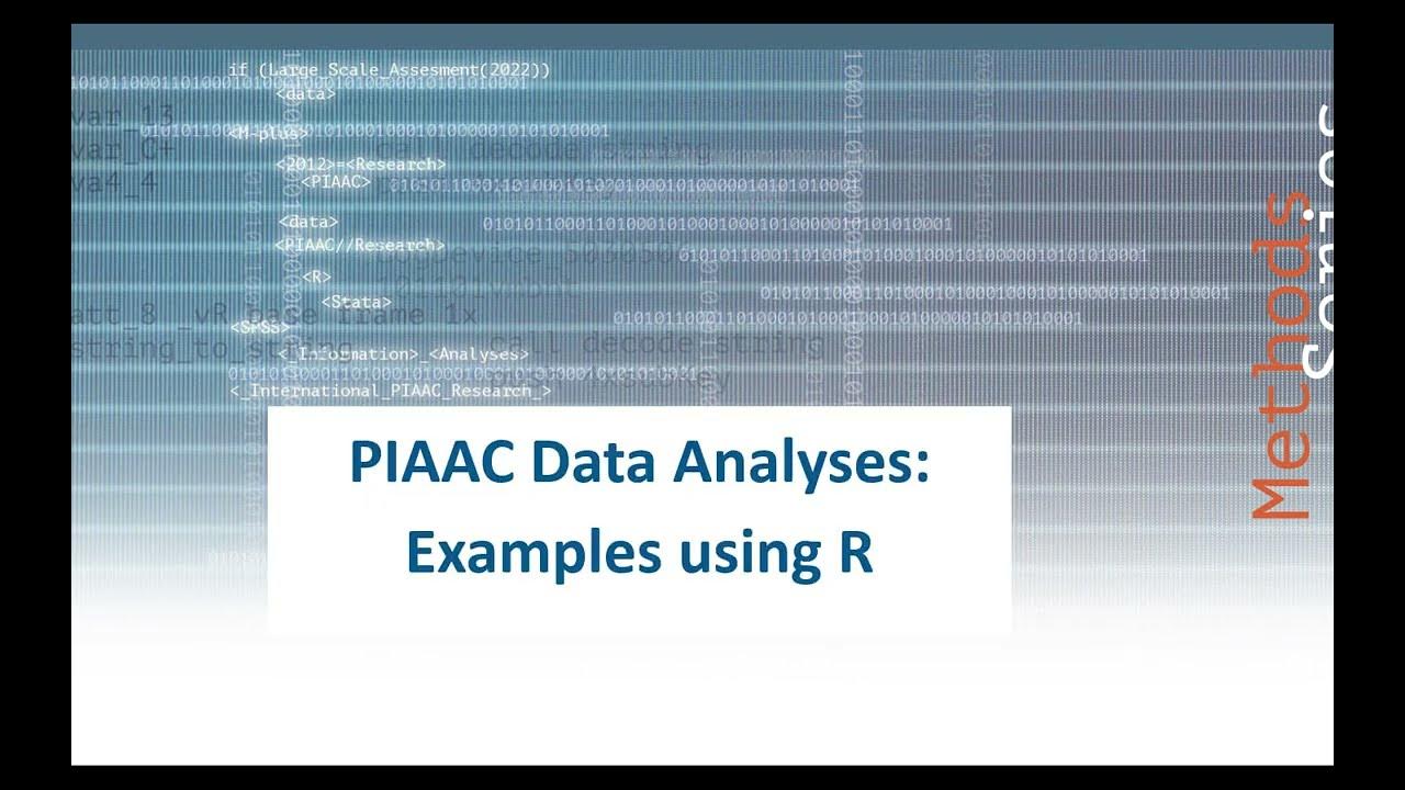 PIAAC Data Analyses: Examples using R - YouTube