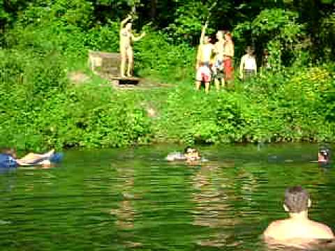 spring creek rope swing - YouTube