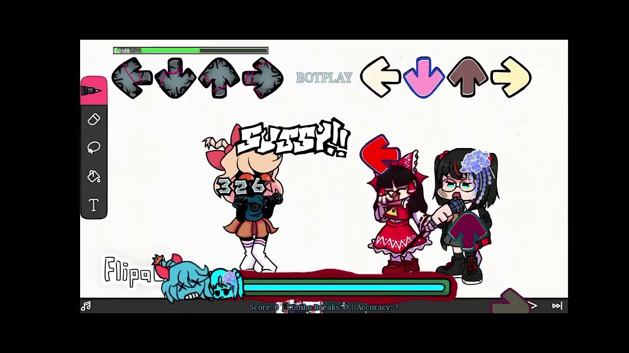 friday night funkin adventure Touhou and bamiko Bubblin Night Funkin ...