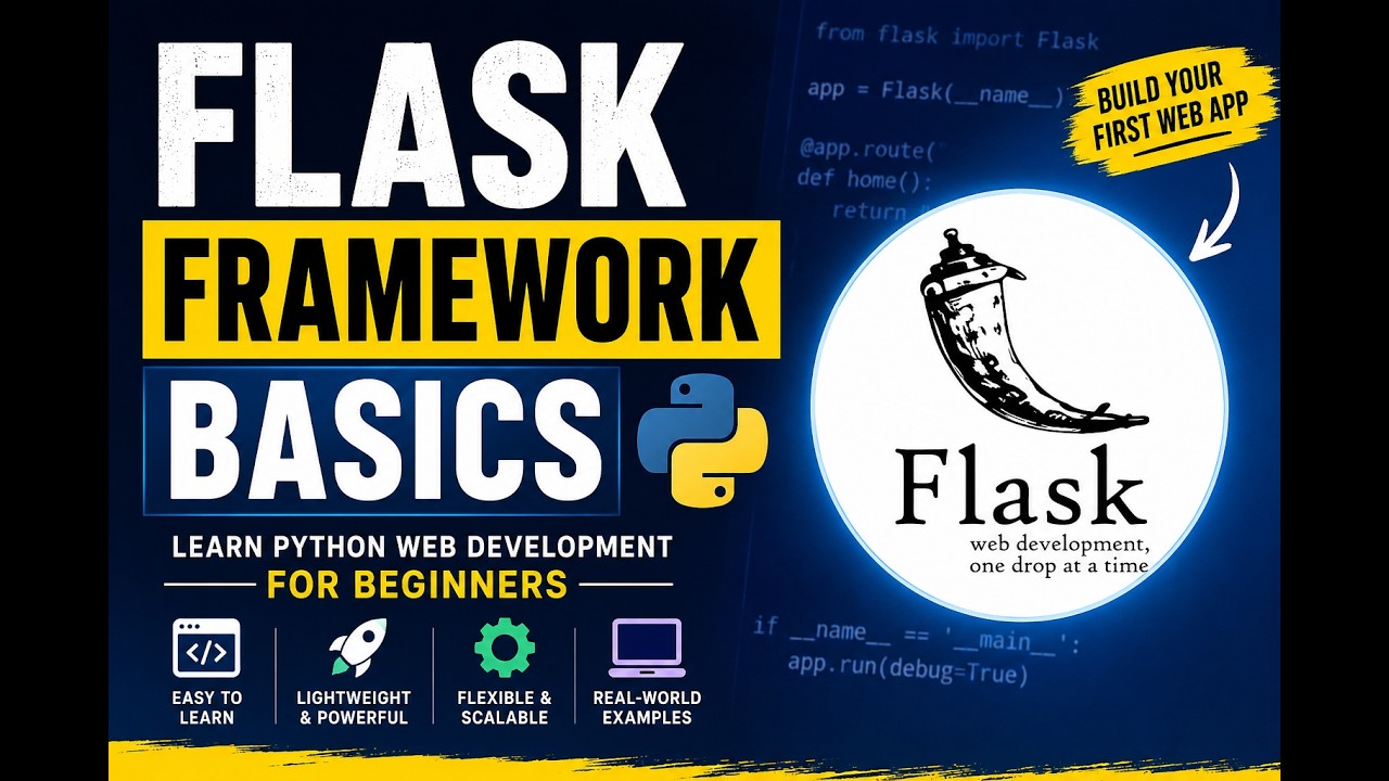 🚀 Flask Framework Basics | Learn Python Web Development for Beginners ...