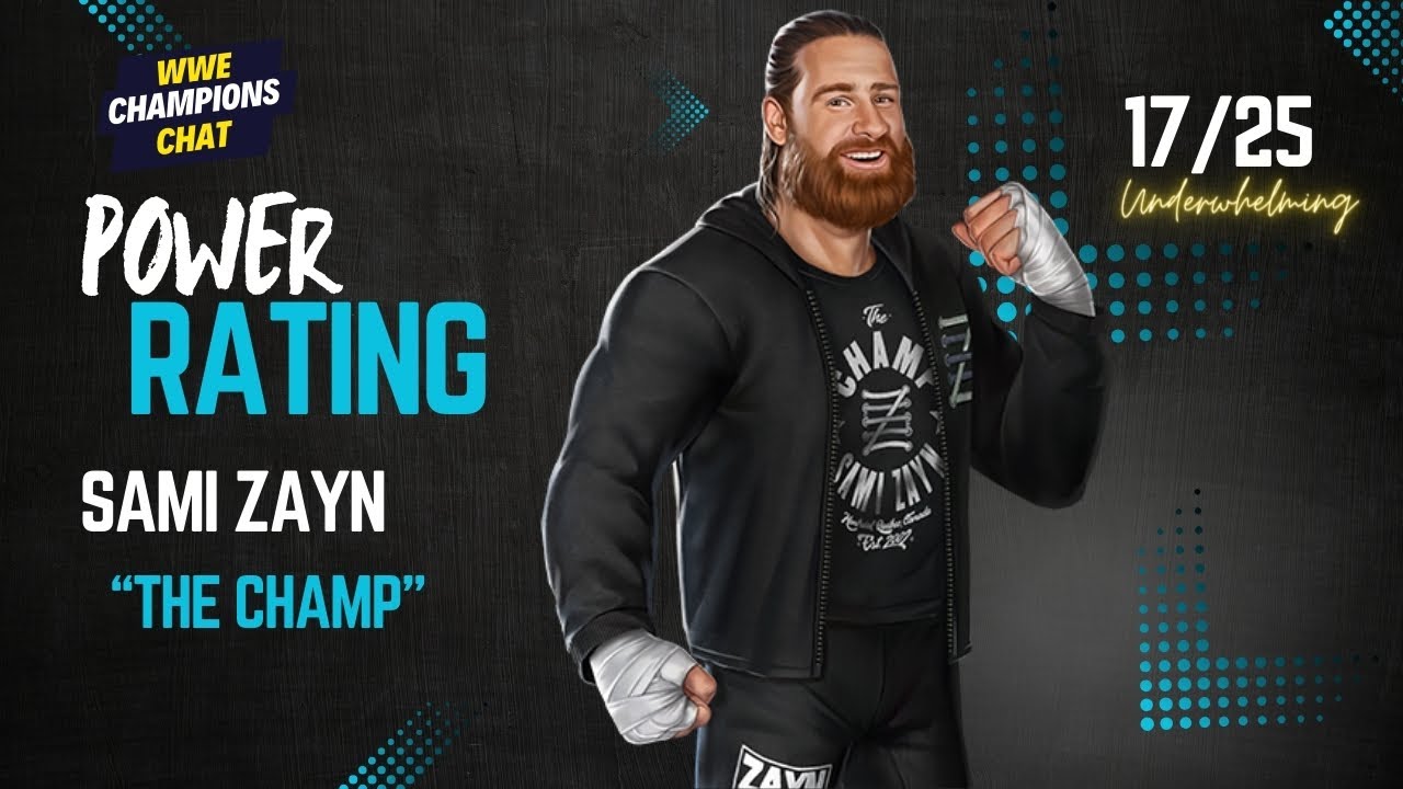 Underwhelming | Power Rating Sami Zayn The Champ | WWE Champions Chat ...