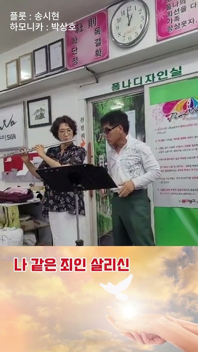 나 같은 죄인 살리신 연주 하모니카연주 박상호 풀룻연주 송시현 Youtube