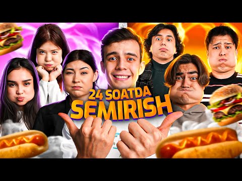 24 soatda kim ko’proq vazn yeg’ish | Qizlar vs YouTuberlar