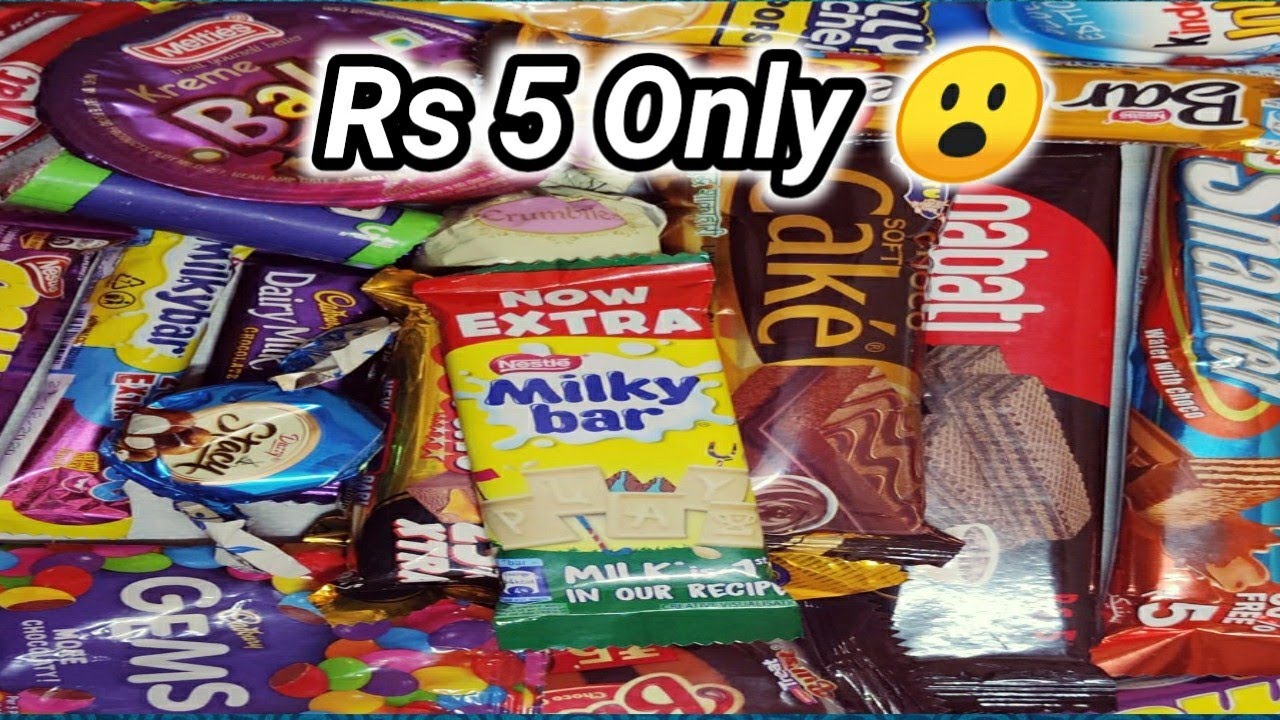 Lots of candies | lots of chocolates | 5Rs chocolate box | 5Rs candies ...