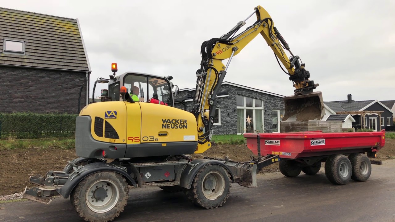 Köp Hjulgrävare Wacker Neuson 9503 på Klaravik - YouTube