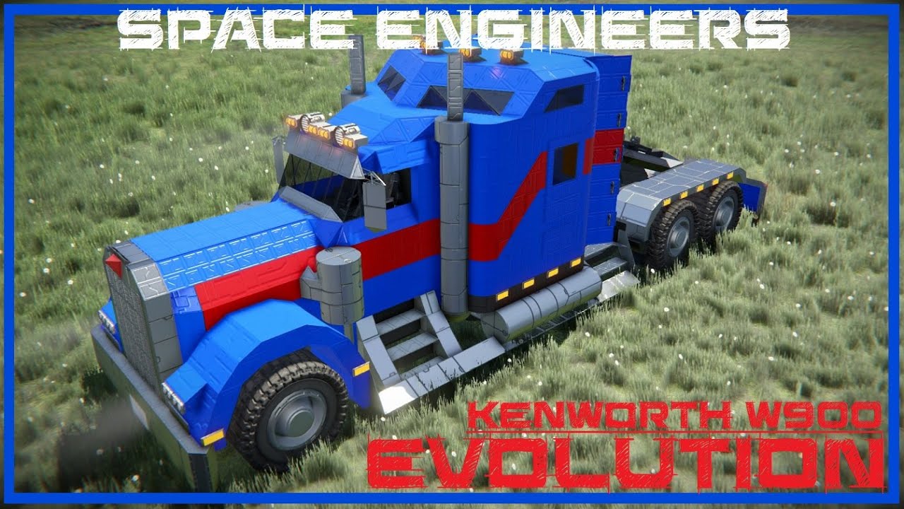 [SPACE ENGINEERS] Kenworth W900 Truck Evolution - by Kelevra - YouTube