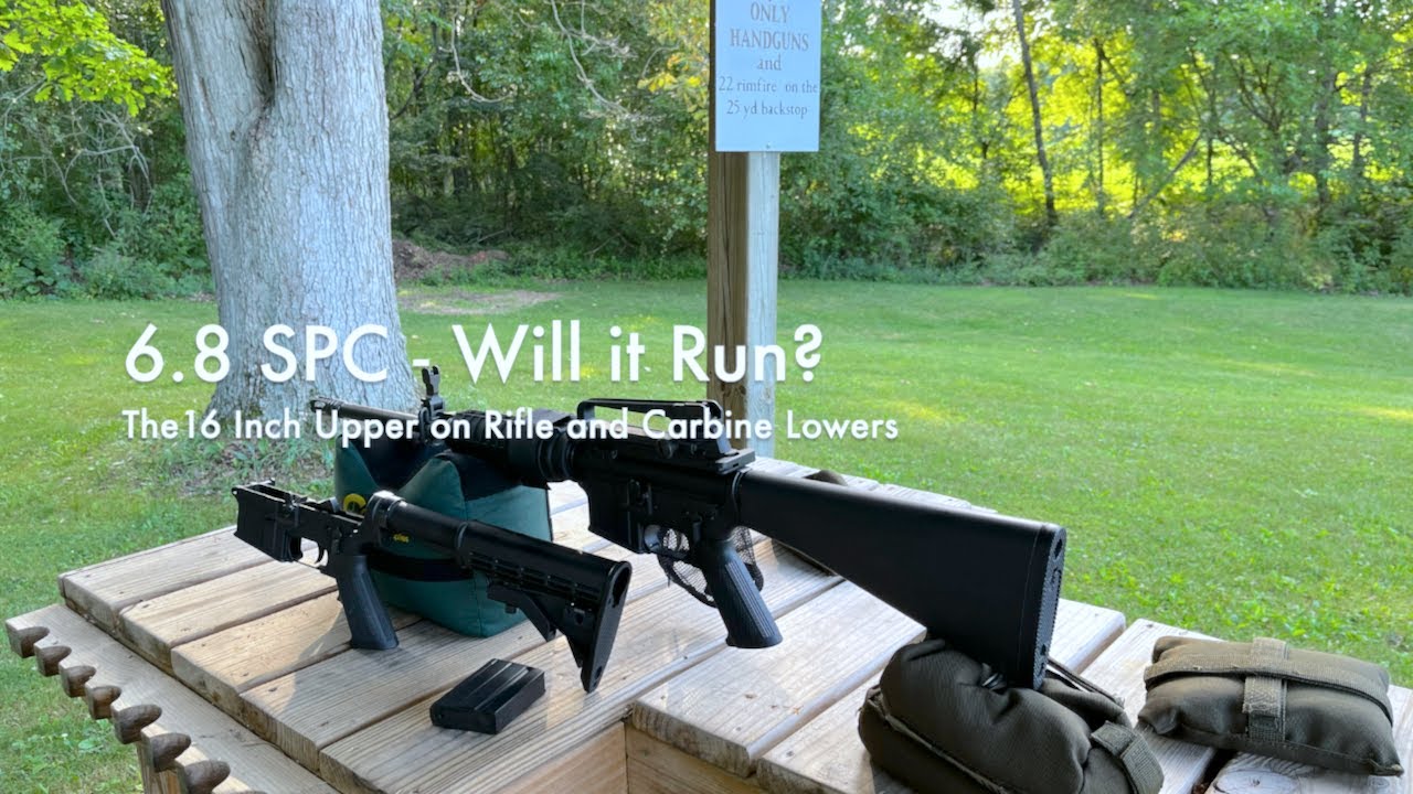 6.8 SPC - Will it Run? | The 16" Upper on Rifle and Carbine Lowers ...
